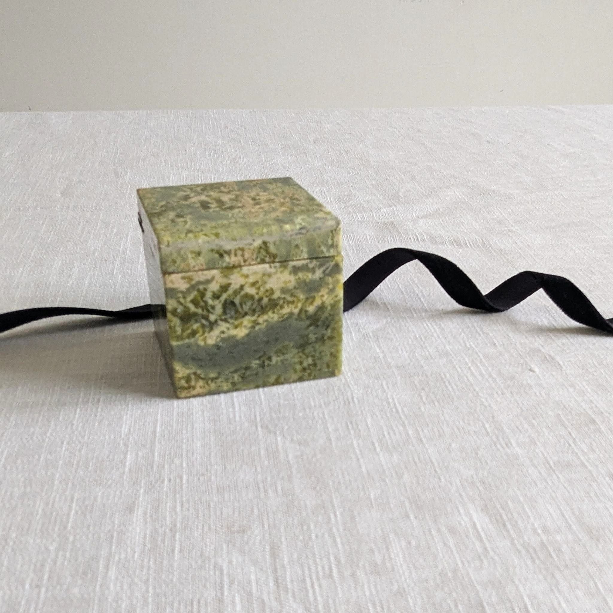 Vintage Onyx Inkwell, Early 20th Century, Jewellery Box – Tiger & Iris